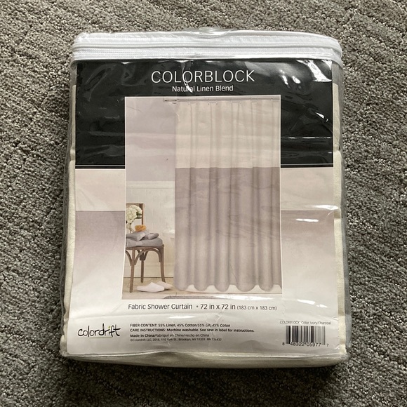 Colordrift | Bath | Colordrift Colorblock Natural Linen Blend ...
